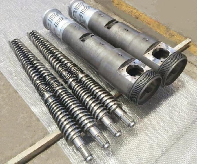 Full Intermeshing Bimetallic Screw And Barrel Hdpe Extruder Spare Parts