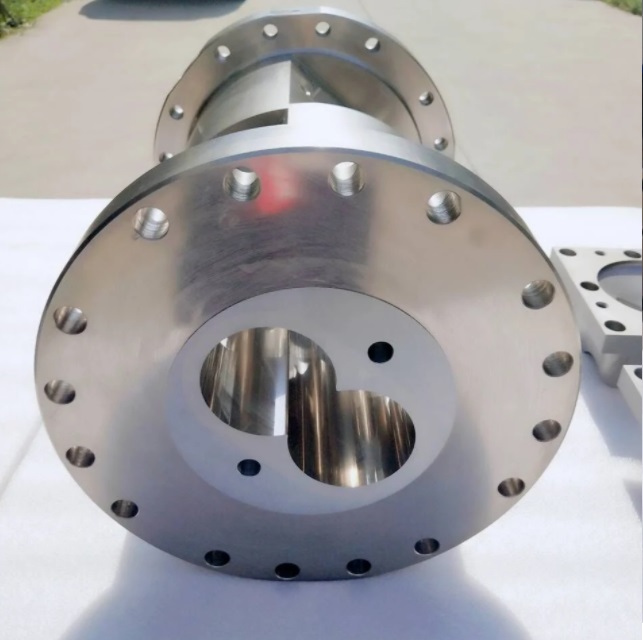 Full Intermeshing Bimetallic Screw And Barrel Hdpe Extruder Spare Parts