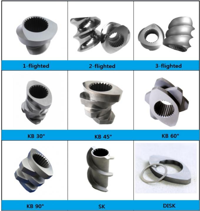 Modular Structure Screw And Barrel For Plastic Twin Screw Extruder
