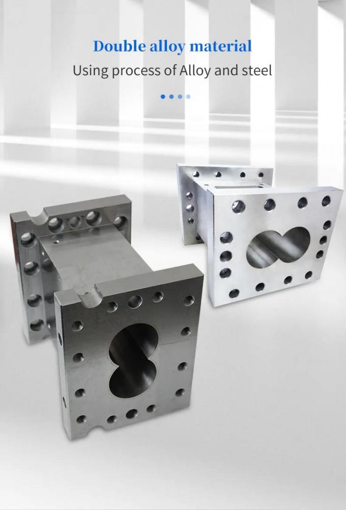 Full Intermeshing Bimetallic Screw And Barrel Hdpe Extruder Spare Parts