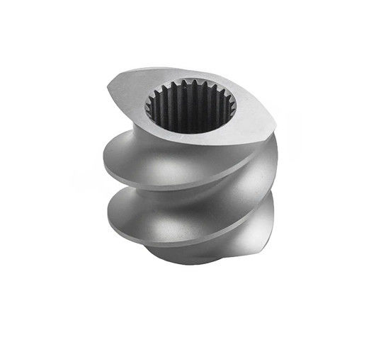 Bimetallic Extruder Screw Element For Wood Plastic Extruder / Twin ...