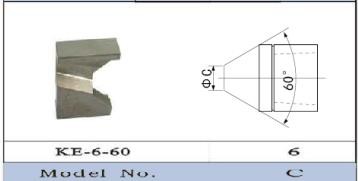 KE-6-60 Cutter Dressing Blades For Pneumatic Tip Dresser To Polish Cap Tips