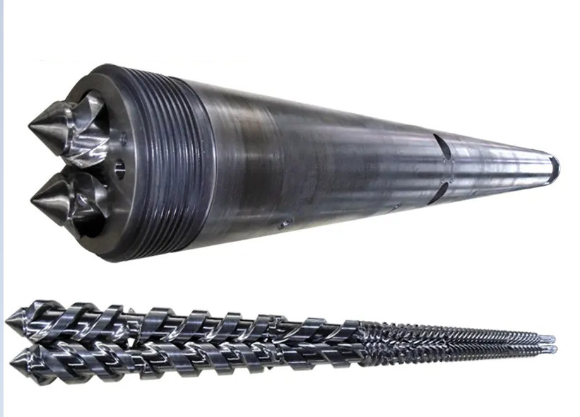 MIKROSAN MCV55 MCV67 MCV110 Parallel Twin Screw Barrel For PVC Pipe ...