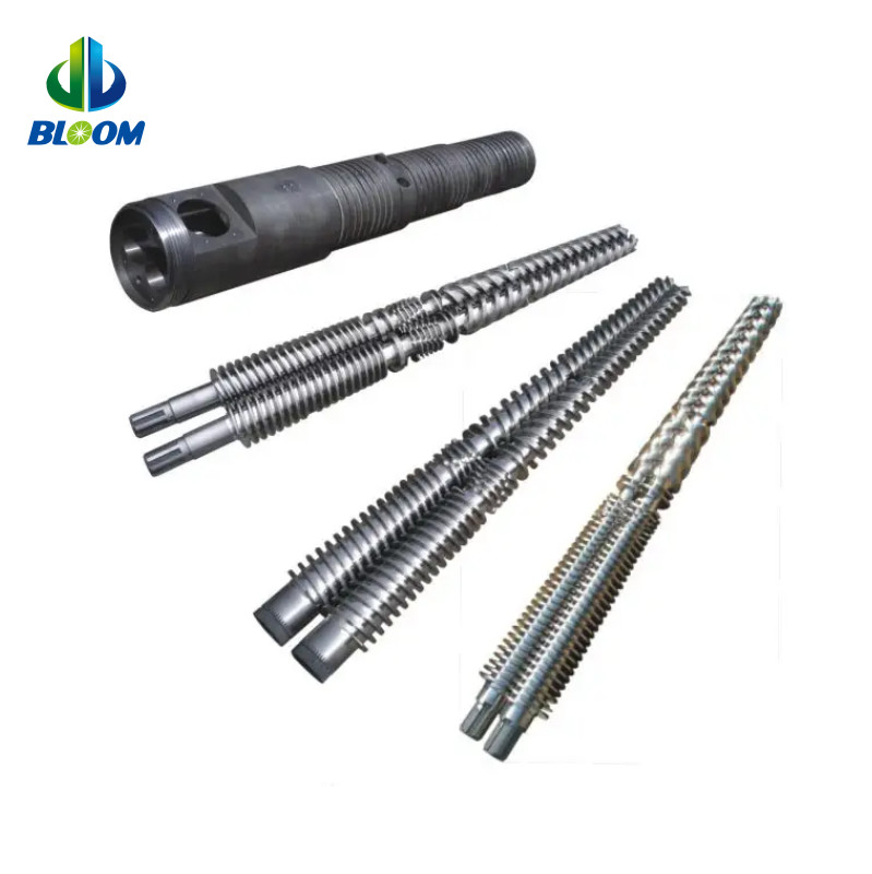 Bimetalic Conical Twin Screw And Barrel For PVC WPC TPE TPU Production